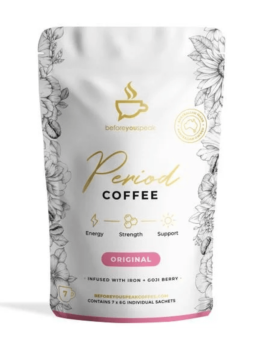 BEFORE YOU SPEAK PERIOD COFFEE – STN Nutrition